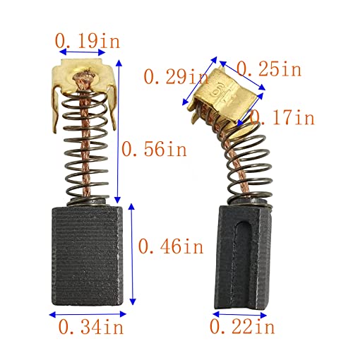 CB407 Motor Carbon Brushes Replacement Set for Makita Power Tools, Jig Saw, Rotary Drill, Drill, Hammer Drill, Electric Screwdriver, Sander, Rotary Hammer (2 pair)