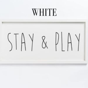 Playroom Wall Decor - Playroom Decor - Play Sign - Playroom Sign - Play Room Wall Decor - Stay And Play Sign - Lets Play Sign - Play Sign For Playroom - Lets Just Play - Playroom