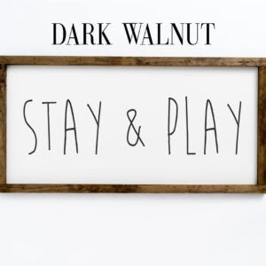 Playroom Wall Decor - Playroom Decor - Play Sign - Playroom Sign - Play Room Wall Decor - Stay And Play Sign - Lets Play Sign - Play Sign For Playroom - Lets Just Play - Playroom