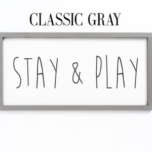 Playroom Wall Decor - Playroom Decor - Play Sign - Playroom Sign - Play Room Wall Decor - Stay And Play Sign - Lets Play Sign - Play Sign For Playroom - Lets Just Play - Playroom