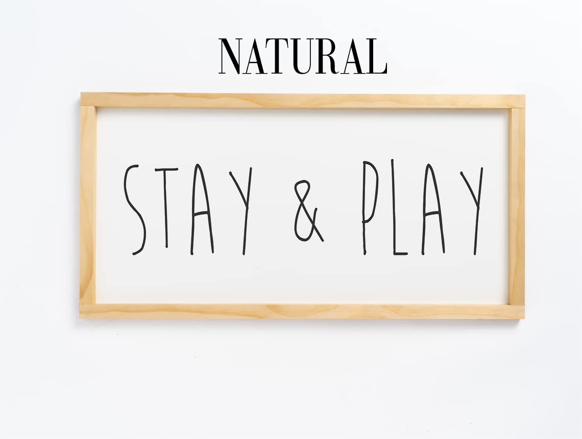 Playroom Wall Decor - Playroom Decor - Play Sign - Playroom Sign - Play Room Wall Decor - Stay And Play Sign - Lets Play Sign - Play Sign For Playroom - Lets Just Play - Playroom