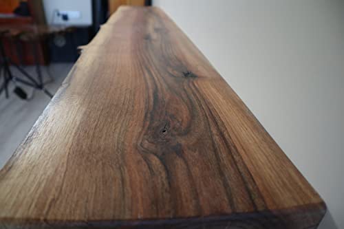 Live Edge Cherry Wood Naturally Form, Console Table 56" x 9" x 29.5" (Handmade)