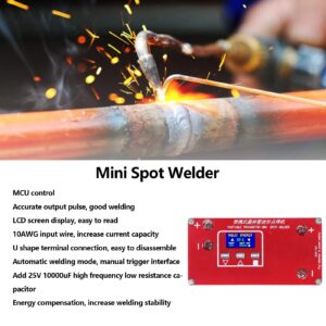 Portable Spot Welder Machine PCB LCD Spot Welder Pen Kit or 12V Car 18650 Lithium Battery Mini Size Lithium Battery Spot Welding Machine Spot Welding Tool Set