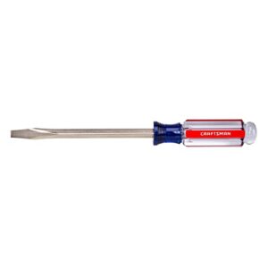 craftsman slotted screwdriver 5/16 in. x 6 in., acetate handle (cmht65030)