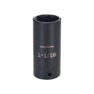 craftsman impact socket, deep, sae, 3/8 in. drive, 1-1/16 in. (cmmt15985)