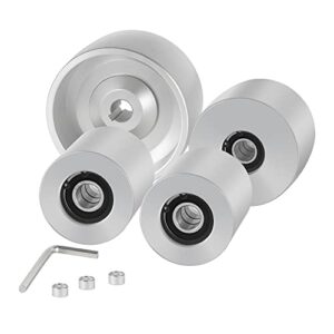 Belt Grinder 2x72 Wheel Set Fits For Knife Grinder 4" Drive 5/8" Bore 3" Track 2" Idler (4" 5/8-3" - 2")