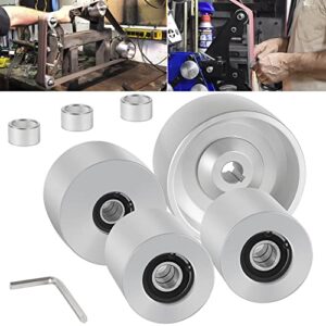 belt grinder 2x72 wheel set fits for knife grinder 4" drive 5/8" bore 3" track 2" idler (4" 5/8-3" - 2")