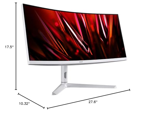 Acer Nitro XZ306C Xwmiiiphx 29.5" 1500R Curved Zero-Frame UWFHD (2560 x 1080) VA Gaming Monitor | AMD FreeSync Premium | Up to 200Hz | 1ms VRB | Display Port, 1 x HDMI 2.0 & 2 x HDMI 1.4 Ports