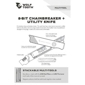 Wolf Tooth 8-Bit Chainbreaker + Utility Knife Multi-Tool