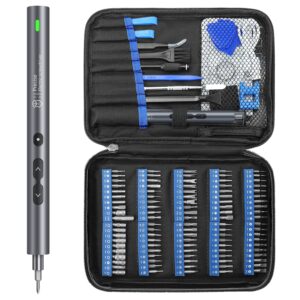 uf-tools mini electric screwdriver set, 120 in 1 small portable cordless power screwdriver set, with 100 precision bits & led light & 20-bit tool set handy repair tool, for phone watch camera laptop