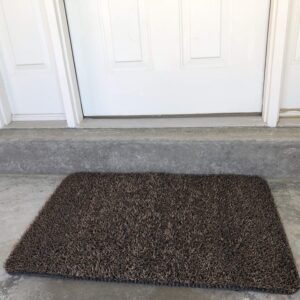 CLEAN MACHINE 10376923 High Traffic Astroturf Dirt Trapper Doormat, 23.5" x 35.5", Sandbar