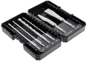 amazon brand - denali masonry sds-plus drill & chisel bit set, 6-piece