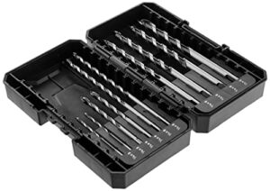 amazon brand - denali masonry drill bit set, 10-piece