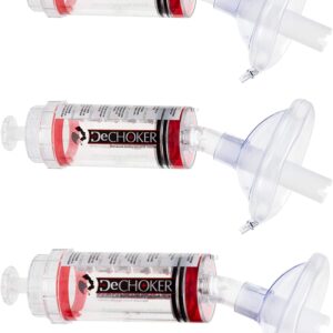 DeCHOKER Choking Rescue Anti-Choking Device for Qty 1 Toddlers (Ages 1-3 Years) and Qty 2 Children (Ages 3-12 Years), Pack of 3, First Aid Choking Rescue