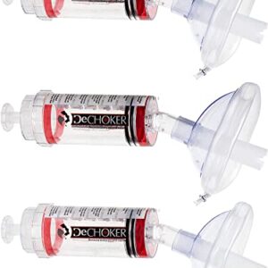 DeCHOKER Choking Rescue Anti-Choking Device for Qty 2 Adult (Ages 12+ Years) and Qty 1 Children (Ages 3-12 Years), Pack of 3, First Aid Choking Rescue