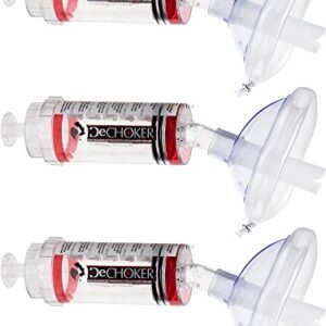 DeCHOKER Choking Rescue Anti-Choking Device for Qty 3 Adult (Ages 12+ Years), Pack of 3, First Aid Choking Rescue