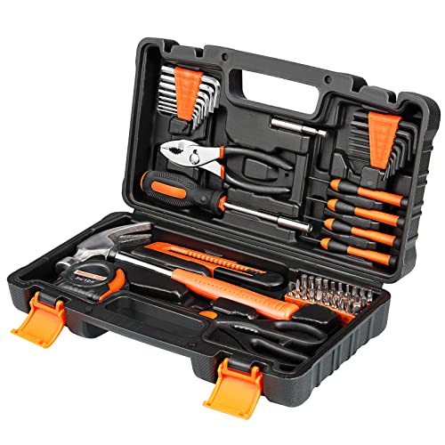 ENGiNDOT Home Tool Kit, 57-Piece Basic Tool kit with Storage Case for Household Repair, Home Improvement and DIY Project