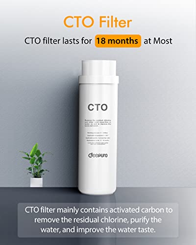 CTO Replacement Filter for Deepuro RO System WS4A/WS6A/WS4B/WS6B