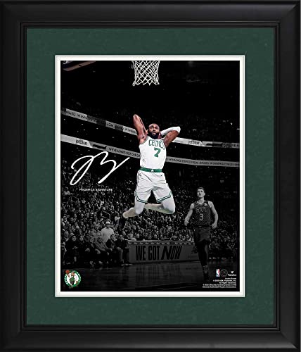 Jaylen Brown Boston Celtics Framed 11" x 14" Spotlight Photograph - Facsimile Signature - Autographed NBA Art