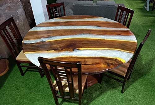 Epoxy Table, Live Edge Wooden Table, Epoxy Resin River Table, Natural Wood,Dining table, Natural Epoxy Table, Resin Table