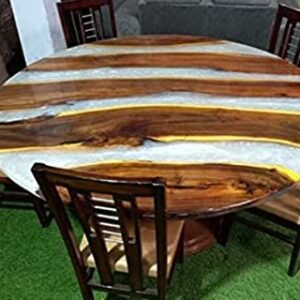 Epoxy Table, Live Edge Wooden Table, Epoxy Resin River Table, Natural Wood,Dining table, Natural Epoxy Table, Resin Table