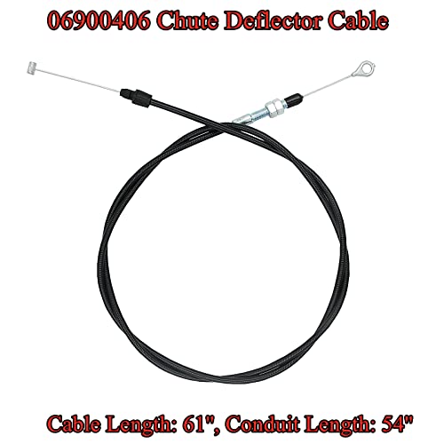 Wanotine 06900406 Chute Deflector Cable Fits for Ariens Deluxe and Pro Snowblowers 06900018 290-062