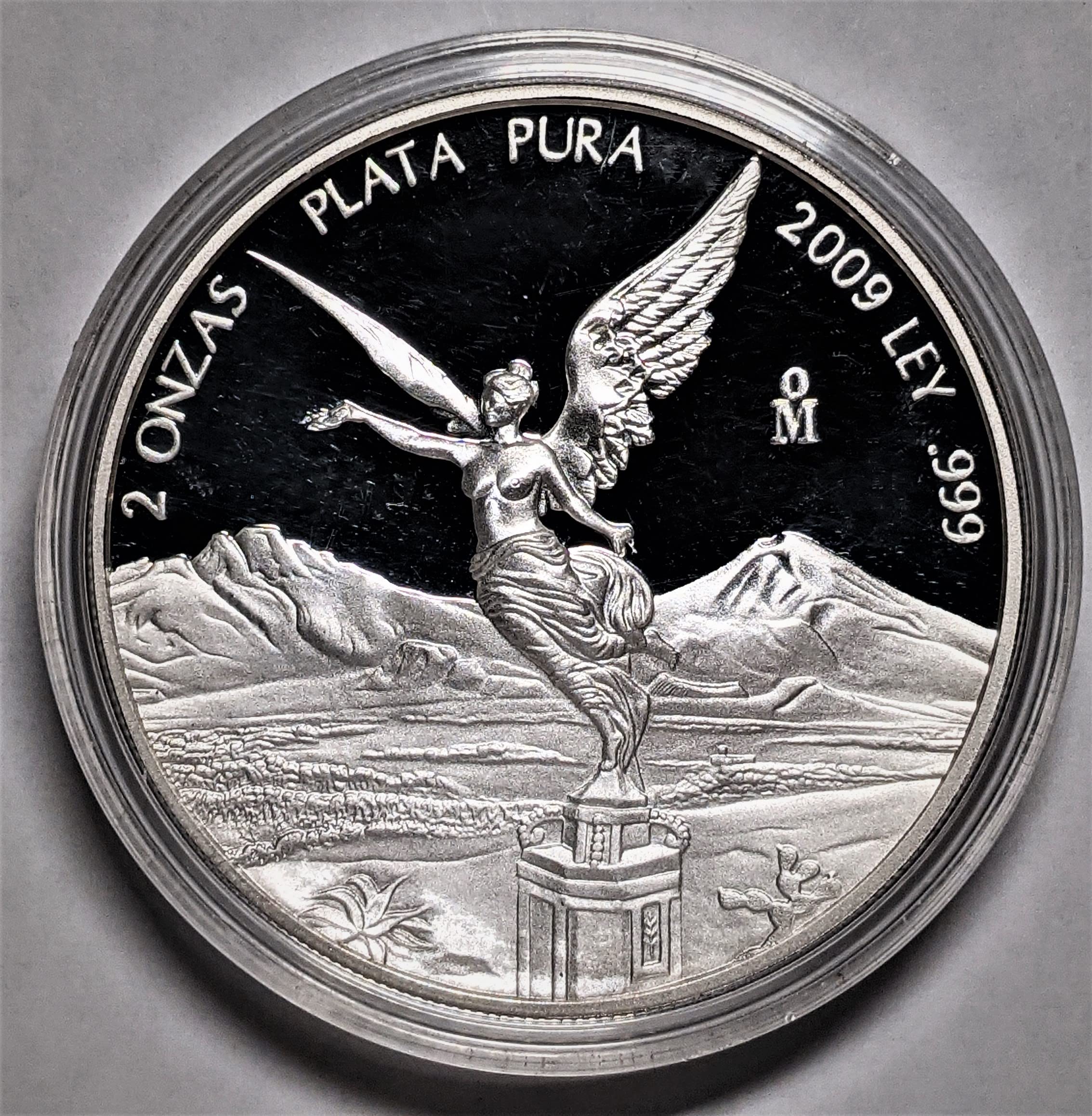 2009 MX 2 oz Mexican Libertad Proof Silver Mint State