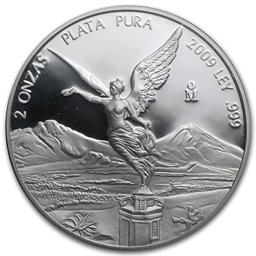 2009 MX 2 oz Mexican Libertad Proof Silver Mint State