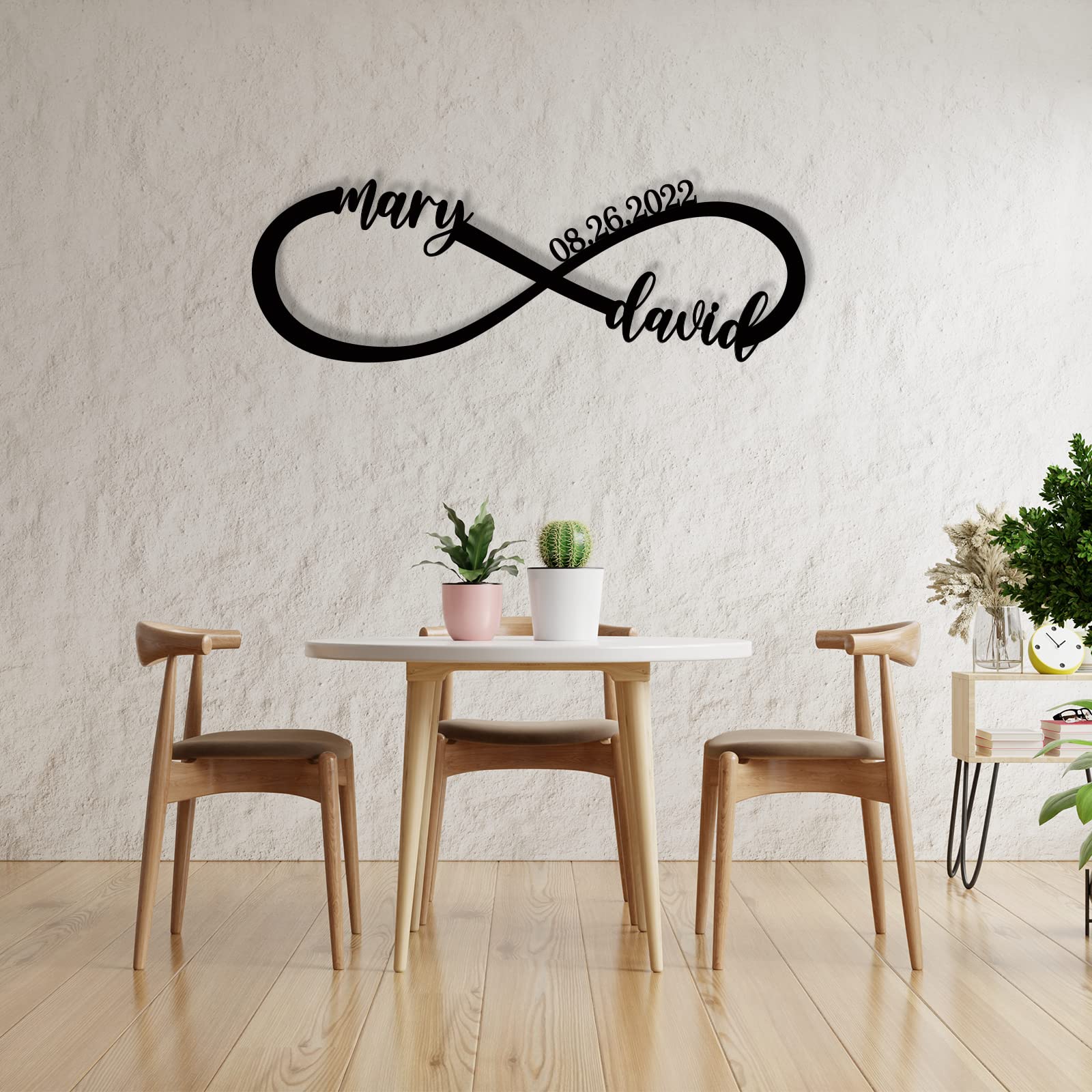 Wedding Gifts for Couples 2023, Custom Infinity Metal Sign, Infinity Heart Sign Metal Wall Decor, Personalized Infinity Metal Name Sign, Personalized Engagement Anniversary Wedding Gifts