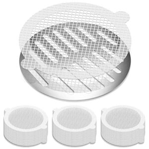 70 pack disposable hair catcher for shower, mckanti disposable hair drain catchers hair catcher mesh stickers for bathroom, washbasin, bathtub, kitchen