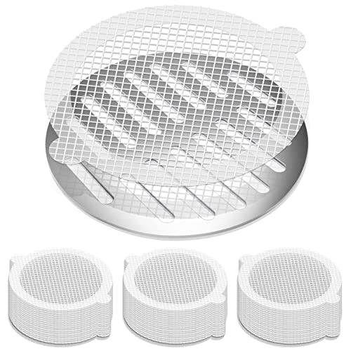 70 Pack Disposable Hair Catcher for Shower, Mckanti Disposable Hair Drain Catchers Hair Catcher Mesh Stickers for Bathroom, Washbasin, Bathtub, Kitchen