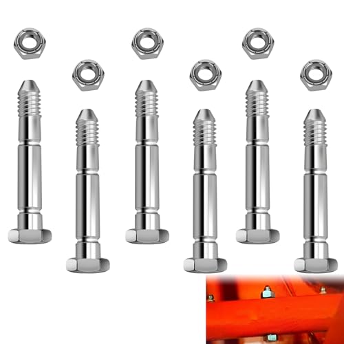 Braveboy 6 Pack Snowblower Shear Bolts 51001500-2-1/8" x 5/16" 51001500 Shear Pins & Nuts Compatible with Ariens 01019500 510015 AM122156 AM1369890 Snow Blower, Fits ST420 ST520 ST732 ST1032 & More