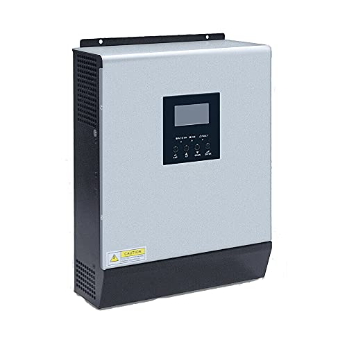 Y&H 3KVA/3500W Solar Hybrid Inverter DC24V to AC110V Off Grid Pure Sine Wave Inverter Built in 50A PWM Solar Controller,Support Utility/Generator/Solar Energy Charge