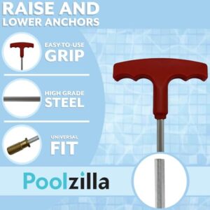 Poolzilla 24" Hex Key for Pool Anchors, Hex Key for for Raising and Lowering Anchors- Extra Long- 1 Pack