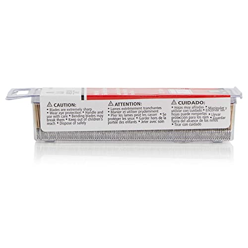 American Line Single Edge Razor Blades - 200-Blades - 0.012" Heavy Duty High Carbon Steel for Extra Durability and Long Life