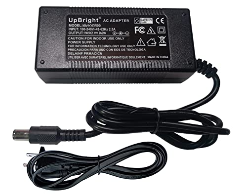 UpBright AC Adapter Compatible with Jackery Explorer 550 Portable Power Station Solar Ready Generator Backup Battery Li-ion NMC 110V 500W Lithium Ion Rechargeable Li-NMC DC 12V-30V Supply Cord Charger