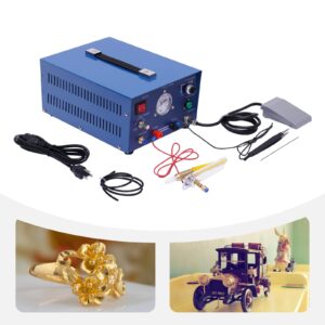 TBVECHI Spot Welding Machine for Jewelry, 800W 110V Gold Silver Adjustable Argon Pulse Spot Welder Equipment 0.5-80A