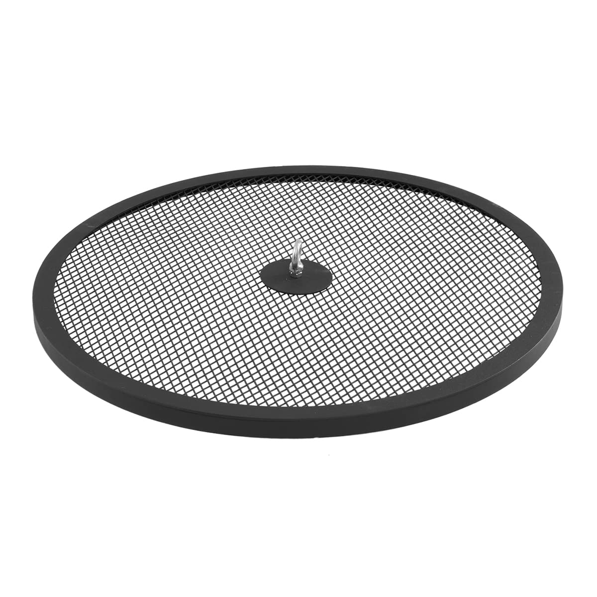 Blue Sky Outdoor Living Round Flat Spark Screen and Screen Lift for Ridge Portable Fire Pit, Black