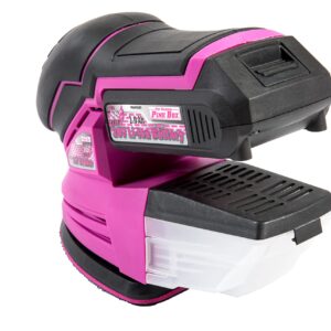 The Original Pink Box 20-Volt Li-ion Brushless Cordless Detail Sander with 2Ah Battery, Pink