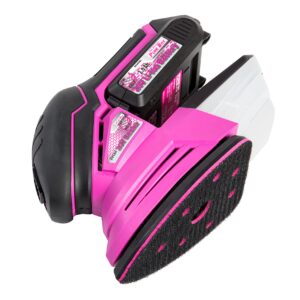 The Original Pink Box 20-Volt Li-ion Brushless Cordless Detail Sander with 2Ah Battery, Pink