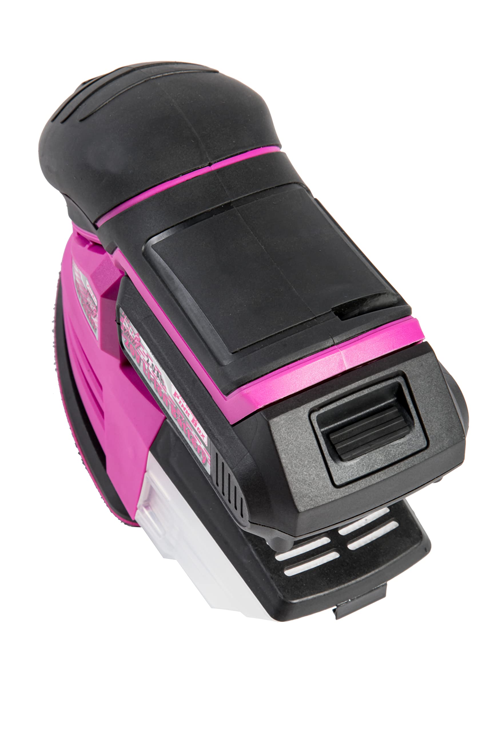 The Original Pink Box 20-Volt Li-ion Brushless Cordless Detail Sander with 2Ah Battery, Pink