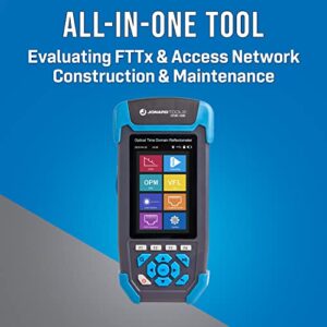 JONARD TOOLS OTDR-1000 Multi-Function OTDR with OTDR, Event Map, Power Meter, Light Source, VFL, Network Cable Tester, and More, Black