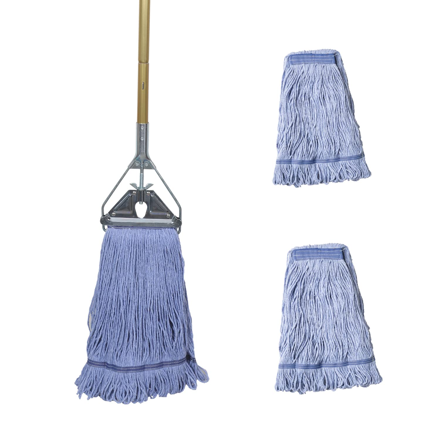 Midoneat Loop-end String Wet Mop ,Heavy Duty Cotton Mop,Commercial Industrial Grade Mop for Floor Cleaning