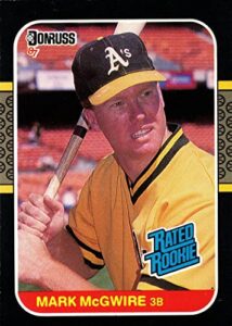 1987 donruss #46 mark mcgwire baseball card - rated rookie