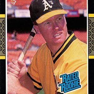 1987 Donruss #46 Mark McGwire Baseball Card - Rated Rookie