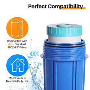 PUREPLUS 5 Micron 20" x 4.5" RFN20BB Whole House Iron & Manganese Reduce Water Filter Replacement Cartridge,1 Pack