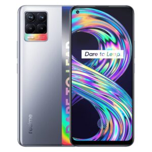 realme 8 dual-sim 128gb rom + 8gb ram (gsm only | no cdma) factory unlocked 4g/lte smartphone (cyber silver) - international version