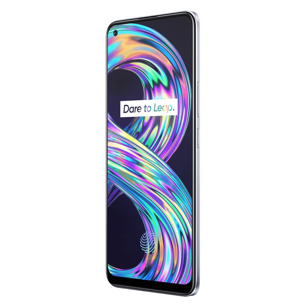 realme 8 Dual-SIM 128GB ROM + 8GB RAM (GSM only | No CDMA) Factory Unlocked 4G/LTE Smartphone (Cyber Silver) - International Version