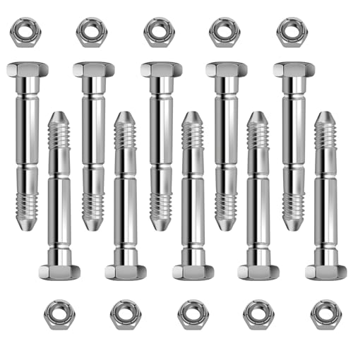 2-1/8" X 5/16" Shear Pin Bolt Kit Compatible with Ariens 2 Stage Snow Thrower Auger Replacement for 510015, 51001500, AM122156, AM1369890, 3285-11 (10)