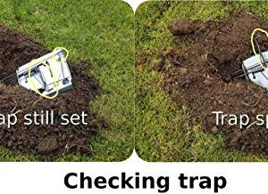 Gopher Trap (Pack of 2) LASSO TRAP Galvanized & Oil Hardened Steel//Super Cost-Effective, Reusable, & Durable Animal Trap Best in The Lawn, Yard, Garden, Farm, & All Outdoor Settings w/Manual